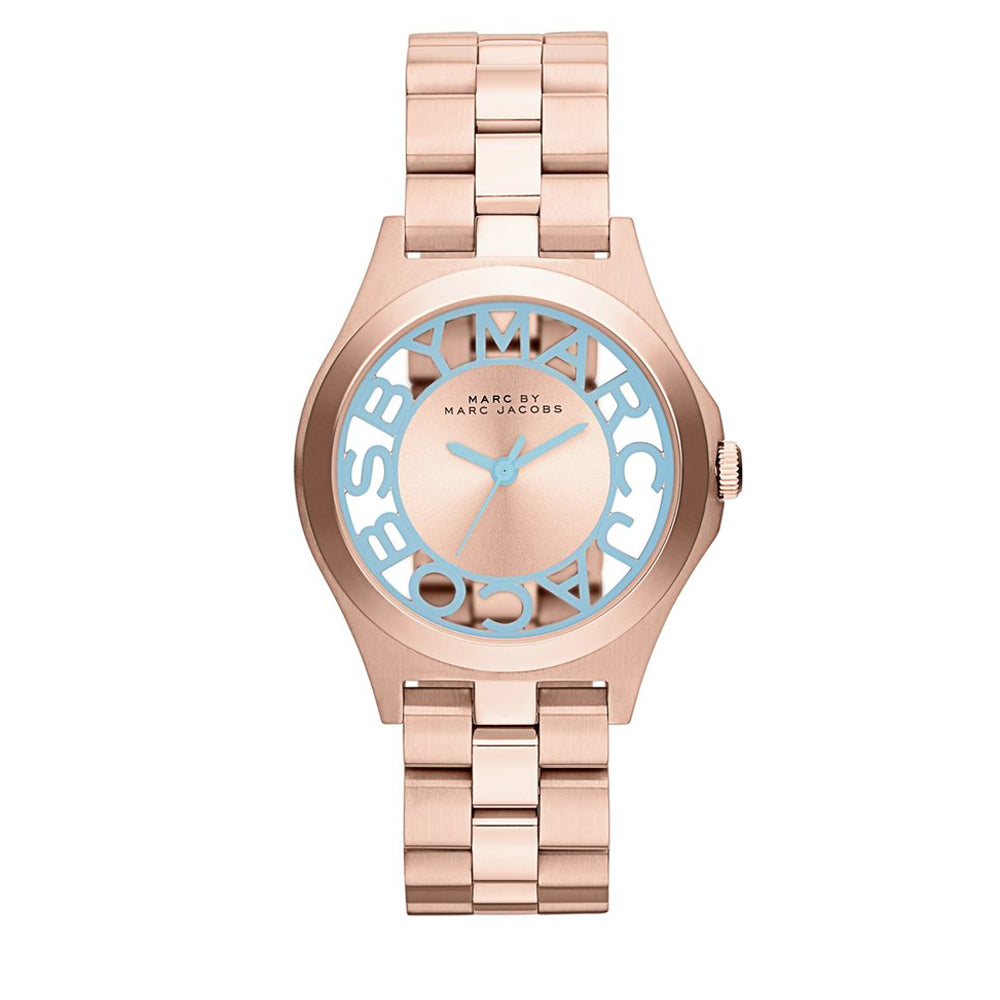 Marc by Marc Jacobs Watch MBM3296- Henry Skeleton Rose Gold Stainless ...