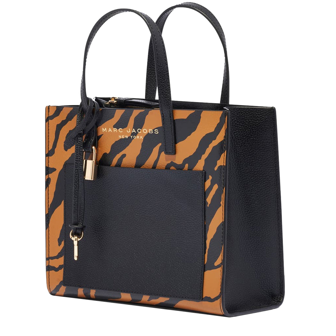 Marc Jacobs Tiger Stripe Print Mini Grind Tote Bag in Black Multi H006 ...