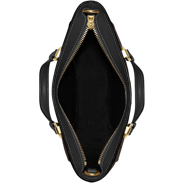 Coach Alice Satchel Bag In Signature Canvas in Gold/ Brown Black CA613 ...