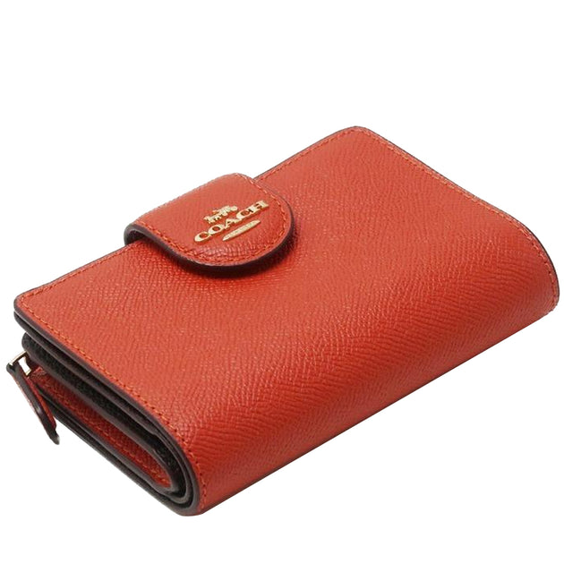 Coach Medium Corner Zip Wallet in Mango 6390 – PinkOrchard.com