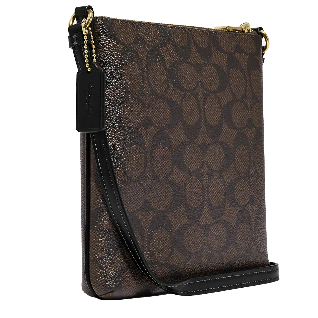 Coach Mini Rowan File Bag In Signature Canvas in Brown/ Black CF340 ...