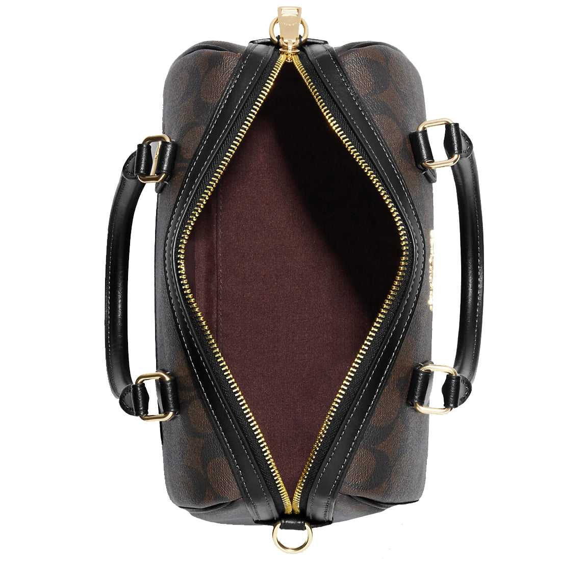 Buy Coach Rowan Satchel Bag In Signature Canvas in Brown/ Black CH280 ...