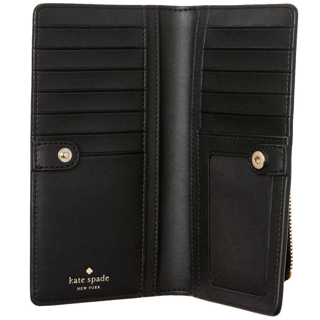 Kate Spade Dana Large Slim Bifold Wallet in Black k6011 – PinkOrchard.com