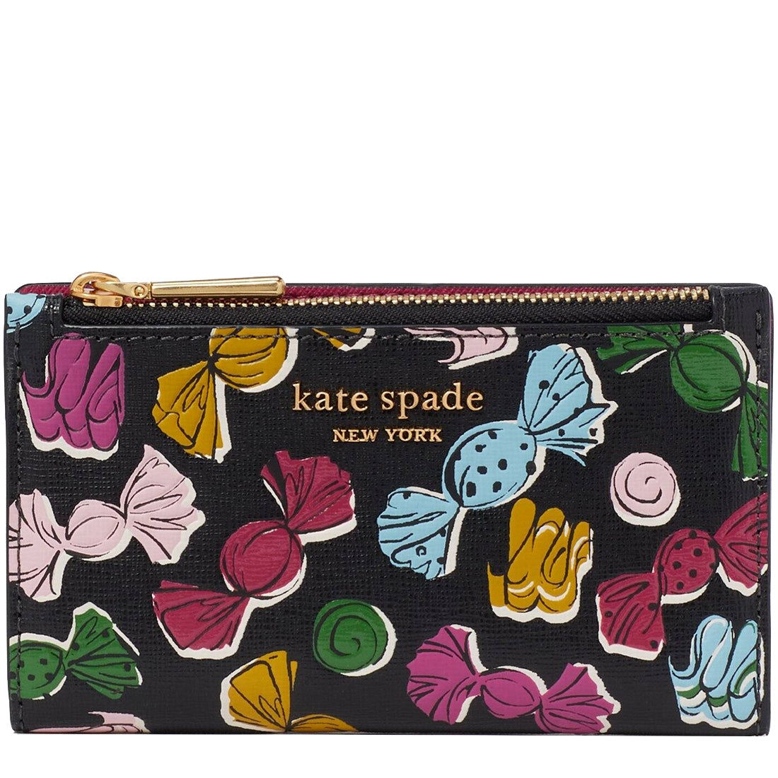 Kate Spade Morgan Assorted Candies Embossed Small Slim Bifold Wallet i ...