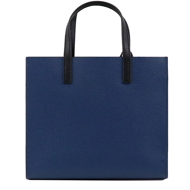 Marc Jacobs Mini Grind Colorblock Leather Tote Bag in Azure Blue Multi ...